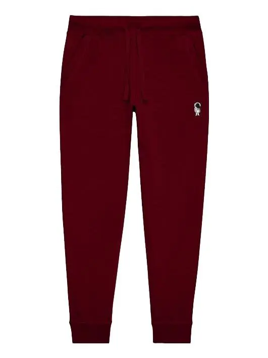 DALIX Astronaut Midweight Fleece Jogger Pant - Burgundy