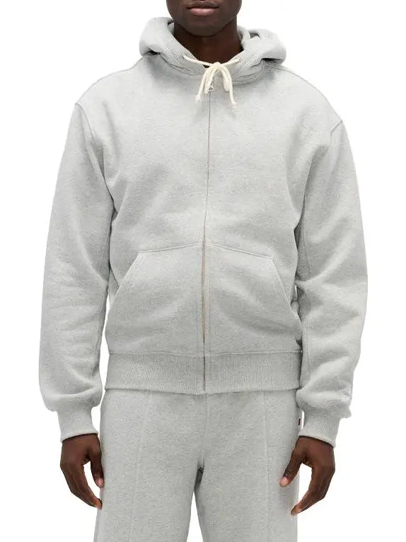 NEW BALANCE Made In Usa Cotton French Terry Zip Hoodie - Athletic Grey