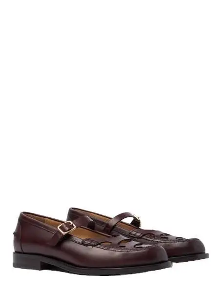SCAROSSO Minni Loafers - Burgundy - Calf