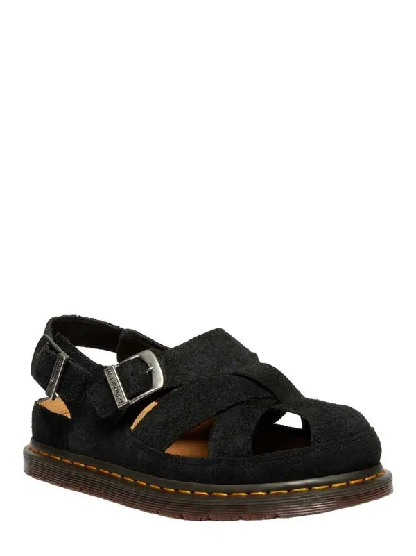 Dr. Martens Archive Fisherman Suede Sandals - Black