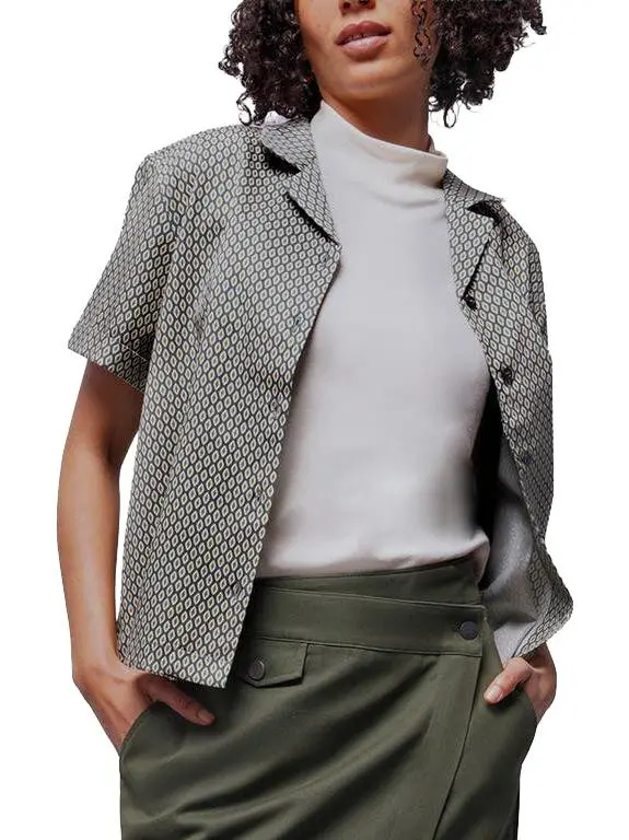 WILDFANG Camp Button-up Shirt - Diamonds Forest