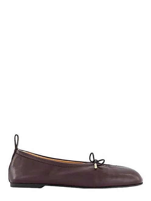 ALOHAS Rosalind Leather Ballet Flats - Brown