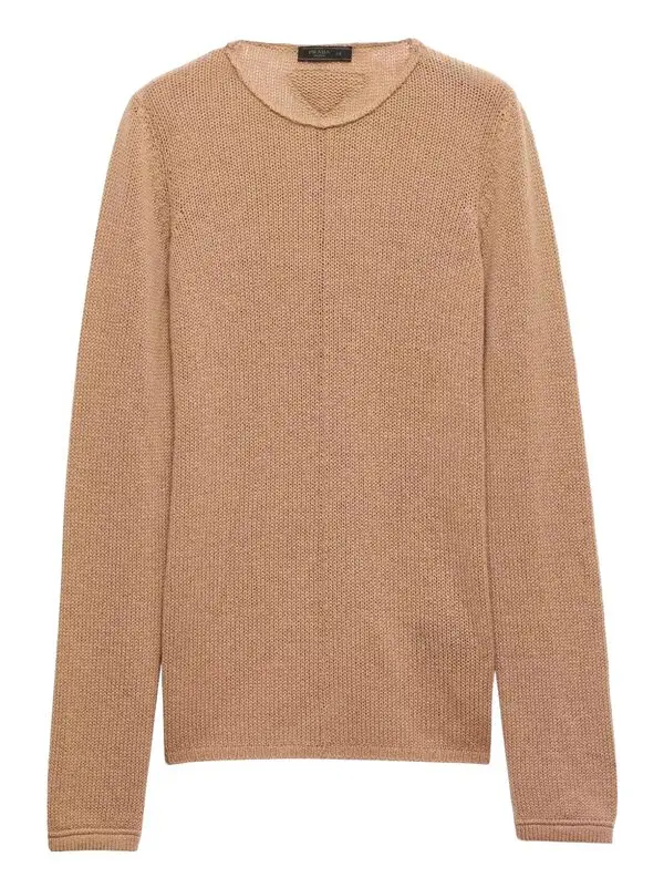 Prada Cashmere Crew-neck Sweater - Brown