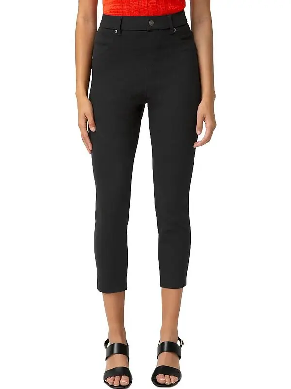 Hue High Rise Ultra Soft Denim Capri Leggings - Black
