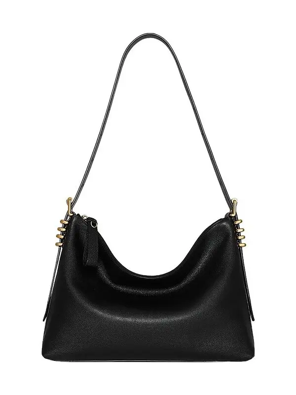 Rebecca Minkoff Buckle Up Leather Shoulder Bag - Black