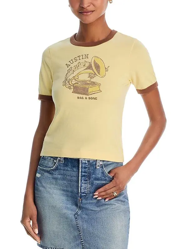 Rag & Bone Austin Ringer Tee - Sunlight