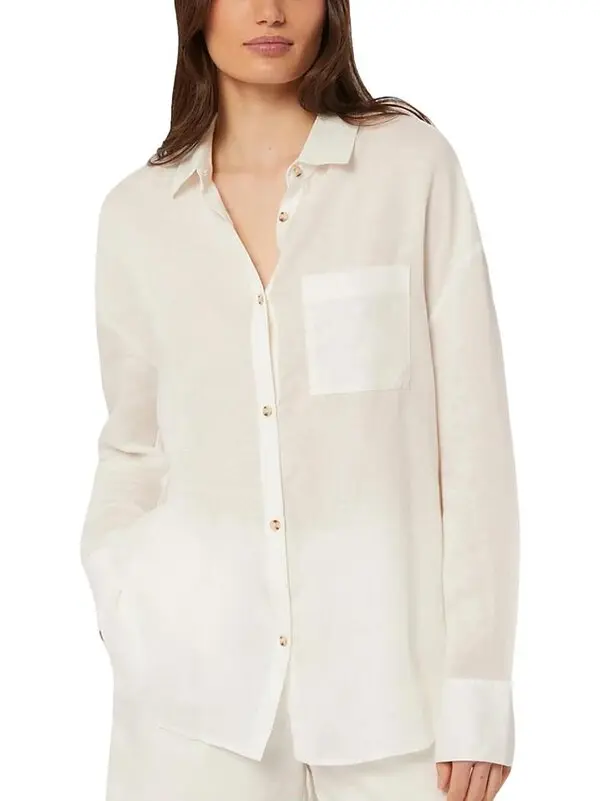 Onia Air Linen Boyfriend Shirt - White