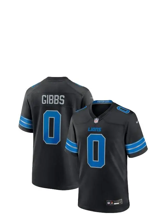 Nike Jahmyr Gibbs Detroit Lions Game Player Jersey - Black