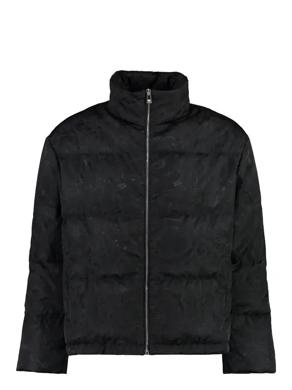 Versace Full Zip Down Jacket - Black