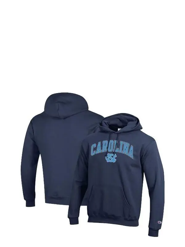 Champion North Carolina Tar Heels Arch Over Logo Pullover Hoodie - Navy