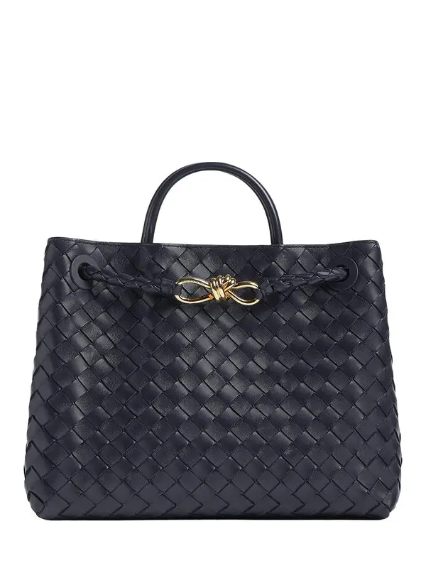 Bottega Veneta Medium Andiamo Shoulder Bag - Blue