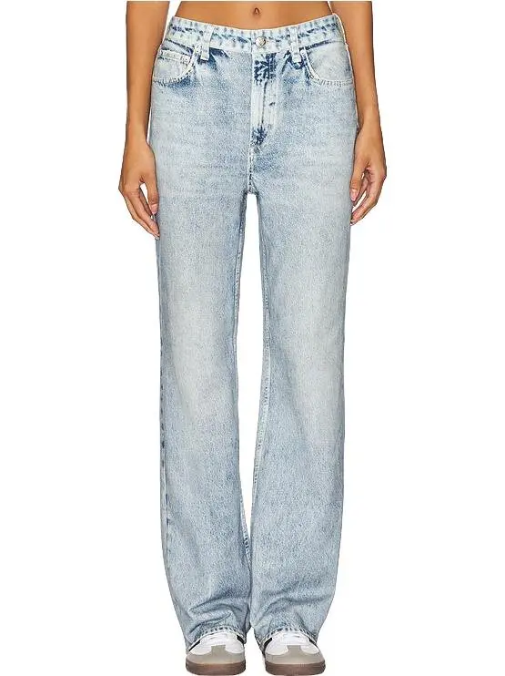 Rag & Bone Rb Miramar Shea High Rise Full Relaxed Jeans - Denim-light