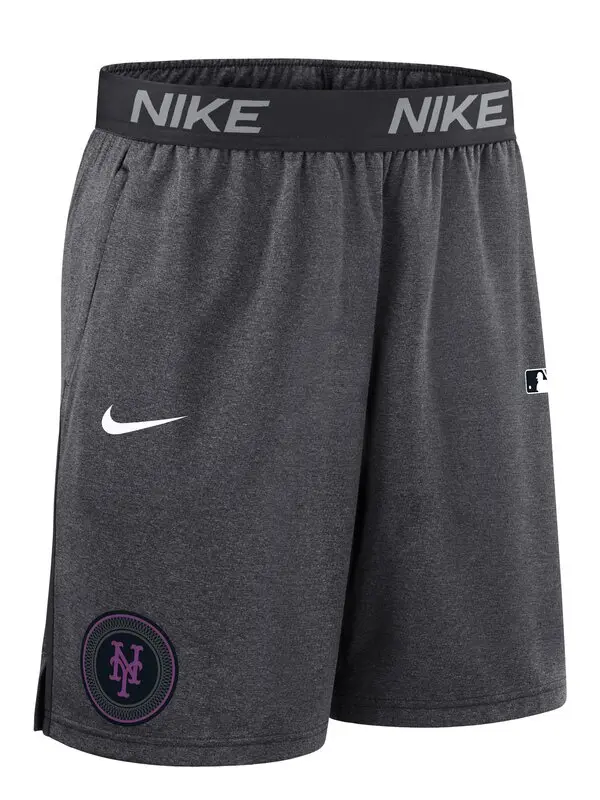 Nike New York Mets City Connect Dri-fit Mlb Shorts - Grey