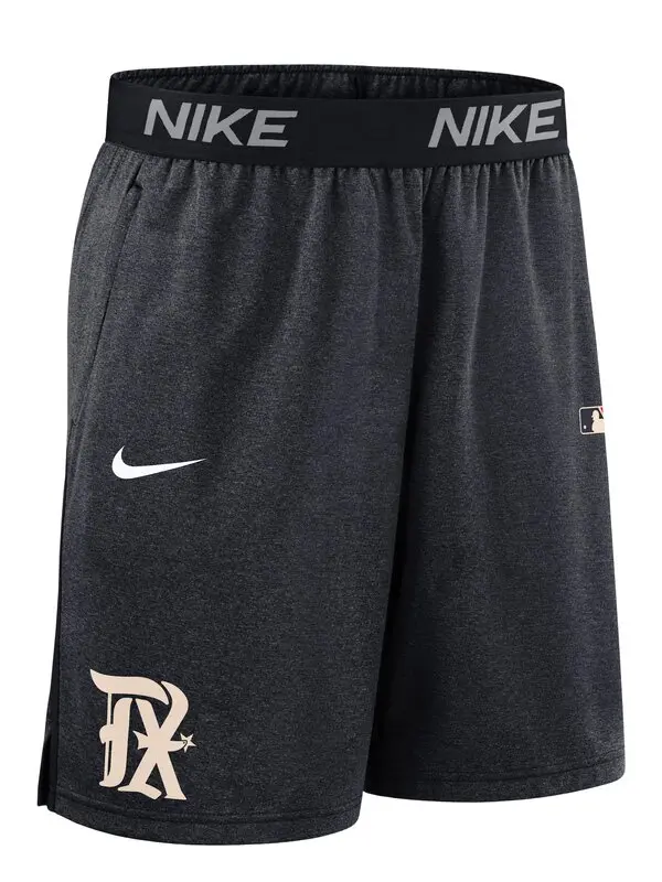 Nike Texas Rangers Authentic Collection City Connect Dri-fit Mlb Shorts - Blue