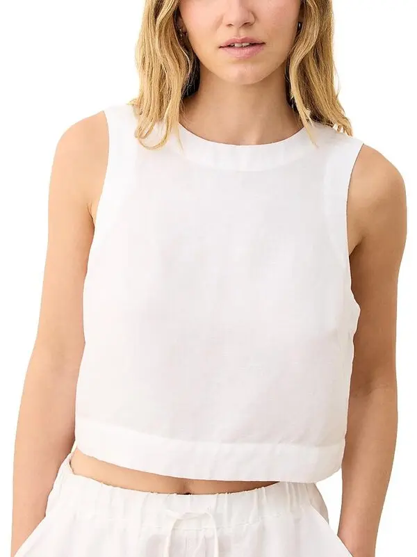 Marine Layer Quinn Tank Top - White
