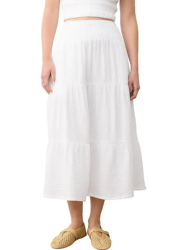Marine Layer Corinne Maxi Skirt - White