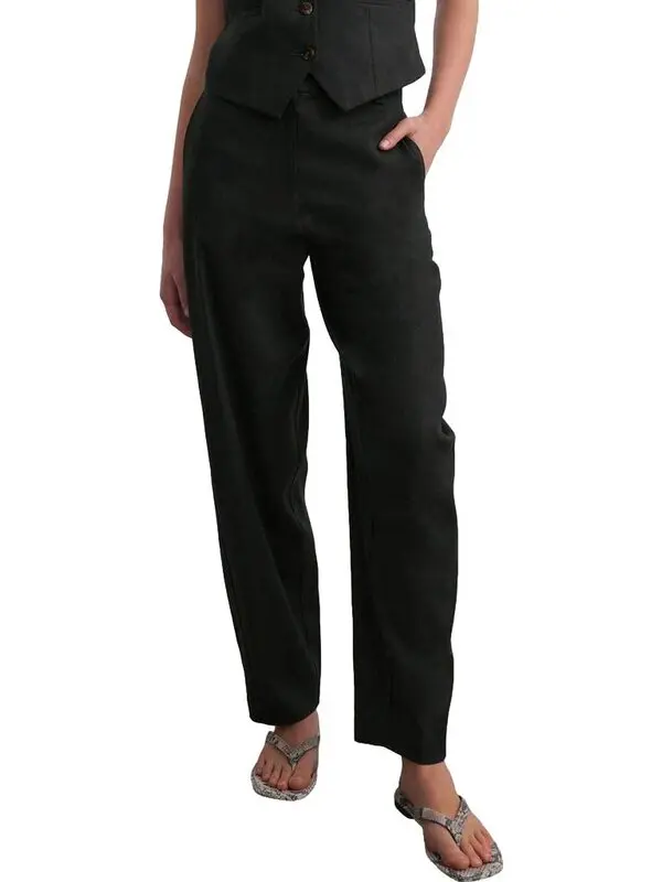 NEXT Barrel Leg Trousers - Black