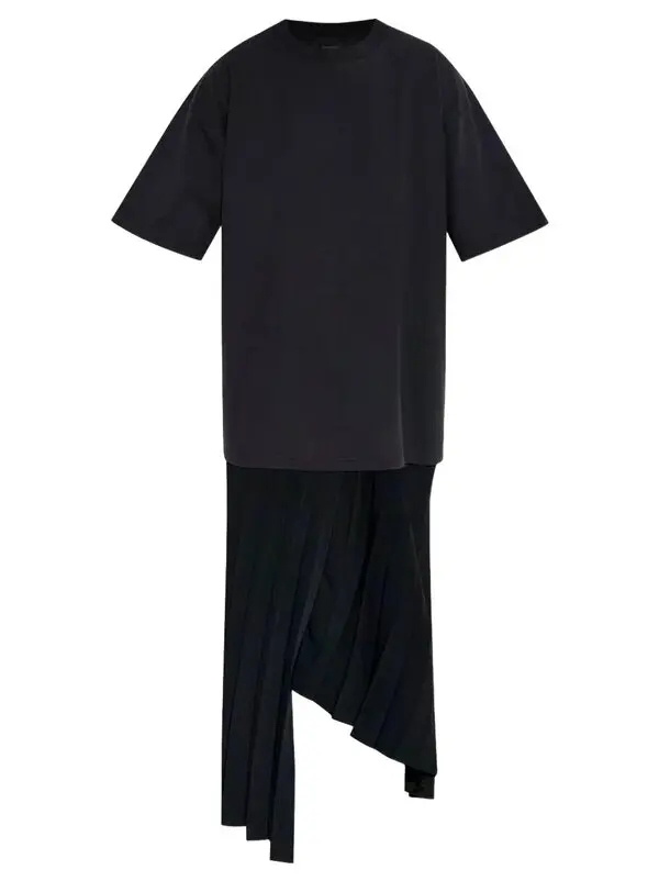Balenciaga Cotton Midi Dress - Black