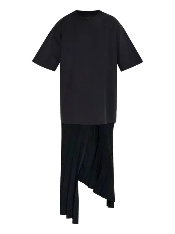 Balenciaga Cotton Midi Dress - Black