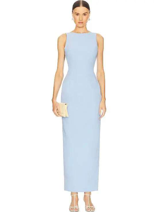 Amanda Uprichard Marbella Maxi Dress - Baby Blue