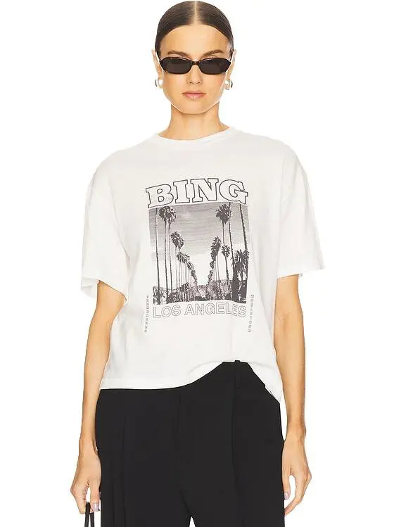 ANINE BING Louis Bing Tour Tee - Ivory