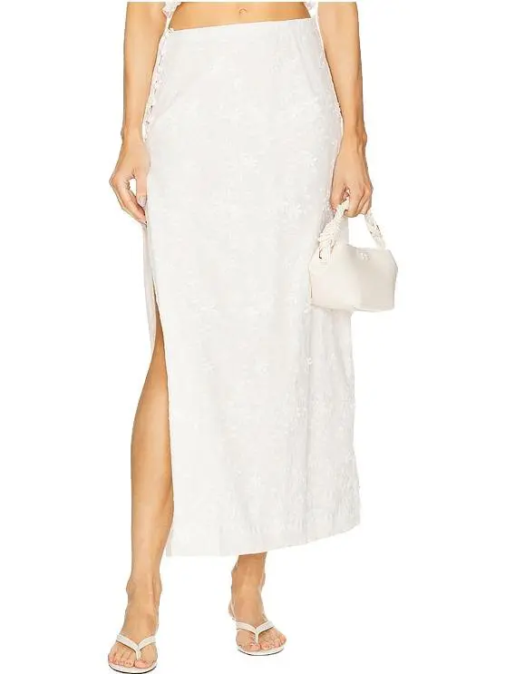 Agua Bendita X Tove Maxi Skirt - Ivory
