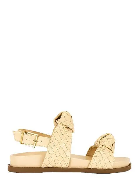 Schutz Kareena Knot Sporty Sandal - Natural Nibs