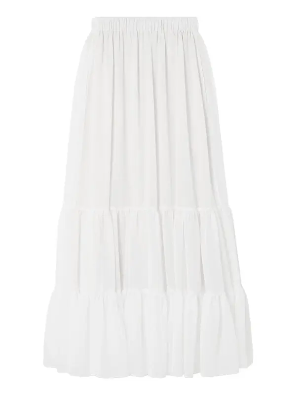 Etro Jacquard Maxi Skirt - White