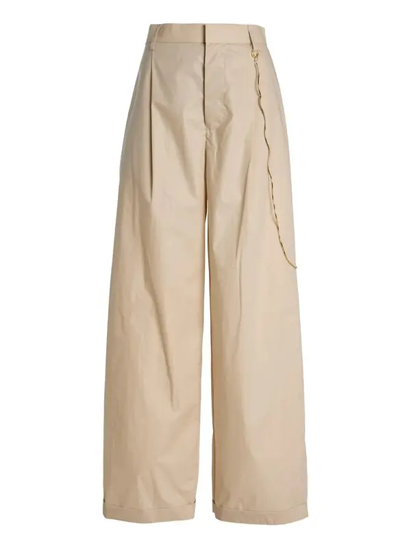 DARKPARK Danielle Wide-leg Trousers - Neutral