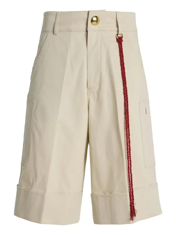 DARKPARK Nick Cotton Poplin Shorts - Ivory