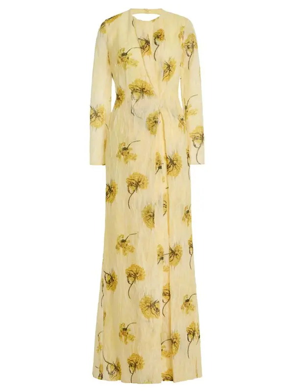 EMILIA WICKSTEAD Desiderio Printed Gown - Yellow