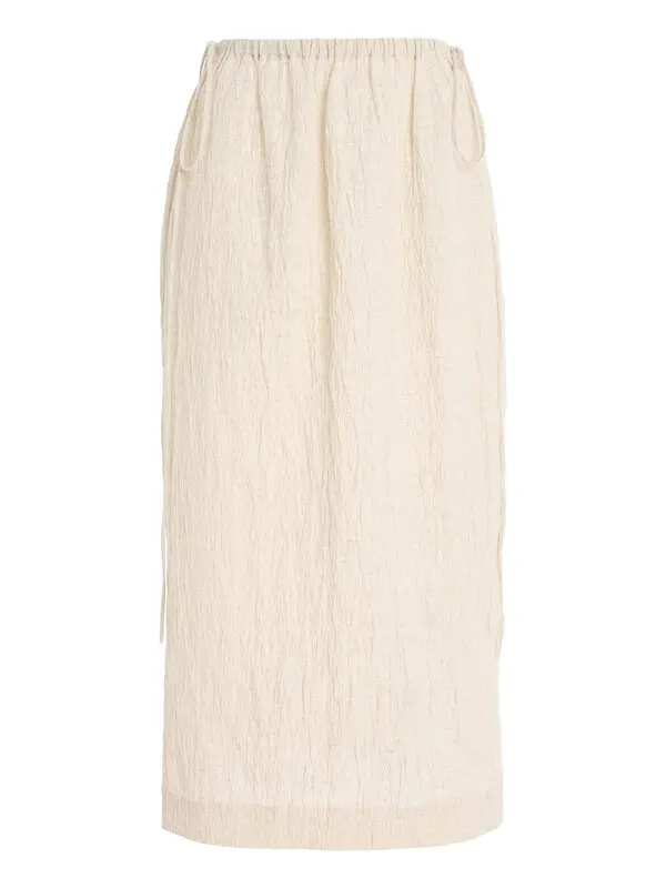 Tove Isa Cotton-blend Skirt - Neutral