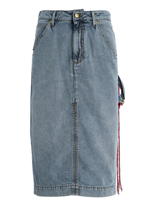 DARKPARK Denim Skirt - Medium Wash