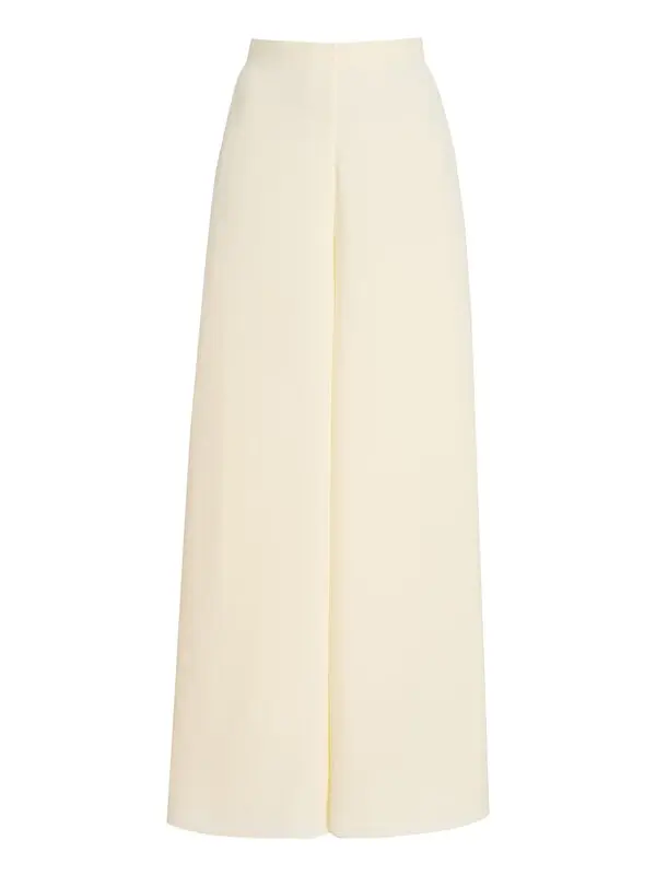 Alexis Verio Wide-leg Crepe Trousers - Ivory