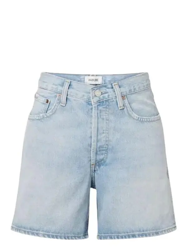 AGOLDE V-waist Bermuda Shorts - Blue