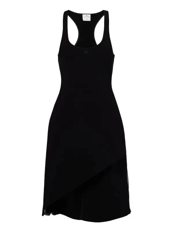 COURREGES Courrèges Infinity Asymmetric Minidress - Black