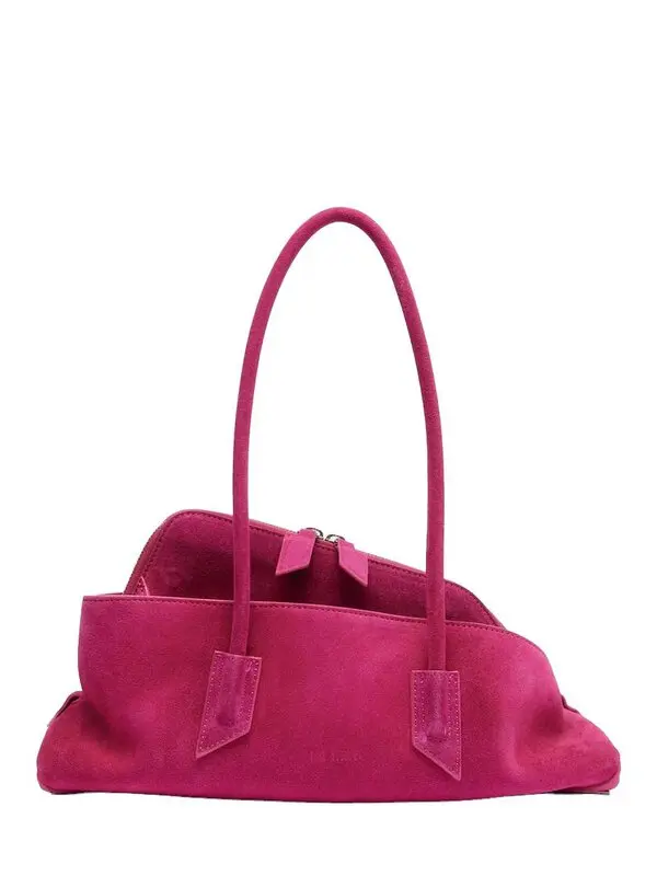 Attico La Passeggiata Suede Shoulder Bag - Pink