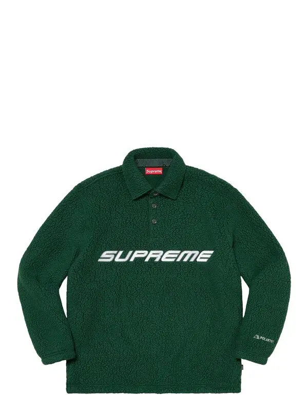 Supreme X Polartec Long-sleeve Polo 'dark - Green
