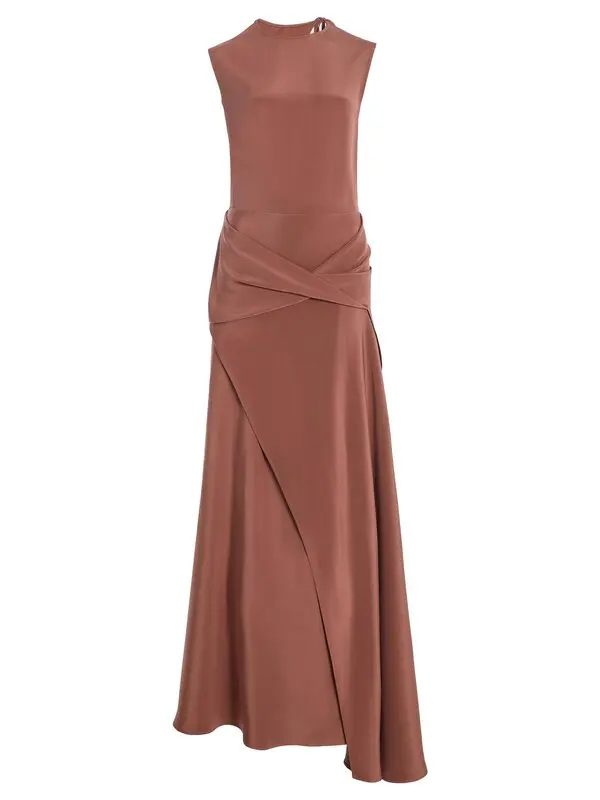 Tove Jadi Sleeveless Dress - Brown