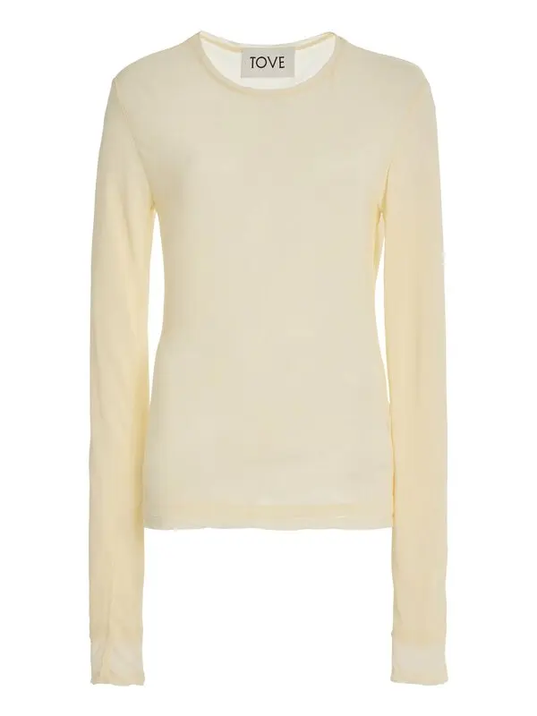 Tove Rosalie Jersey Top - Yellow