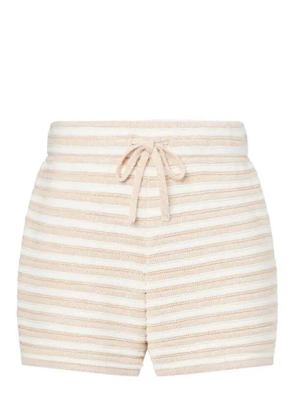 The Upside Canyon Roller Knitted Cotton Shorts - Brown