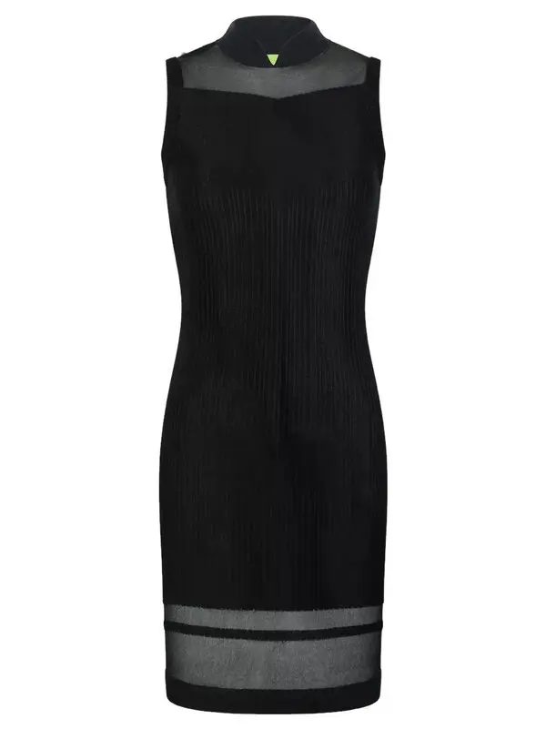 Shanghai Tang Mesh Mini Dress - Black