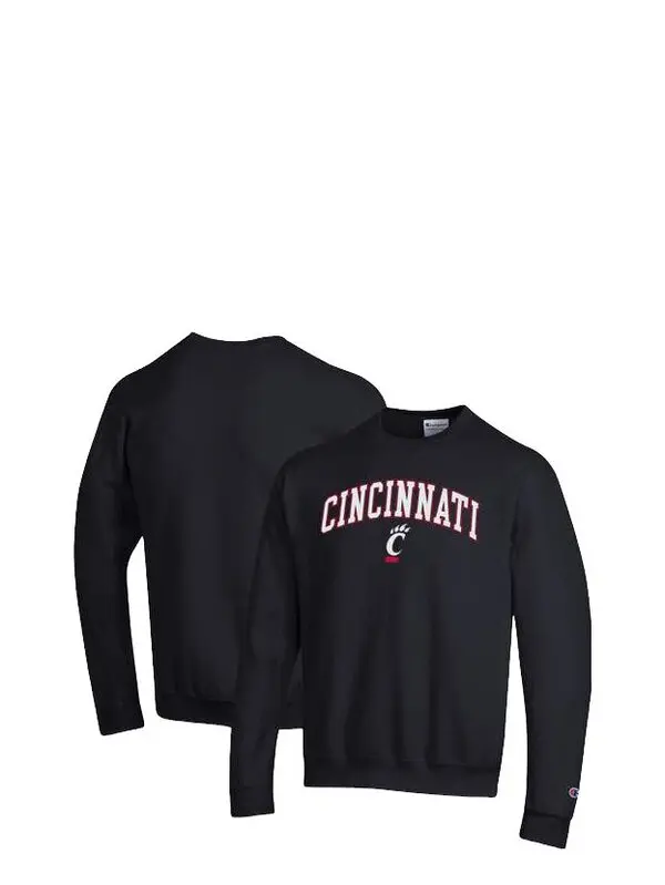 Champion Cincinnati Bearcats Arch Over Logo Pullover Sweatshirt - Black