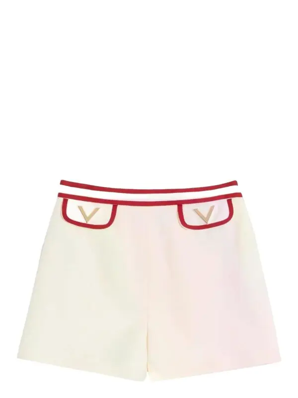 Valentino Garavani Crepe Couture Shorts - Neutrals