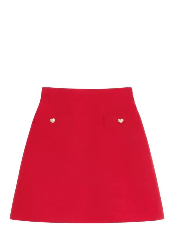 Valentino Garavani Crepe Couture Mini Skirt - Red