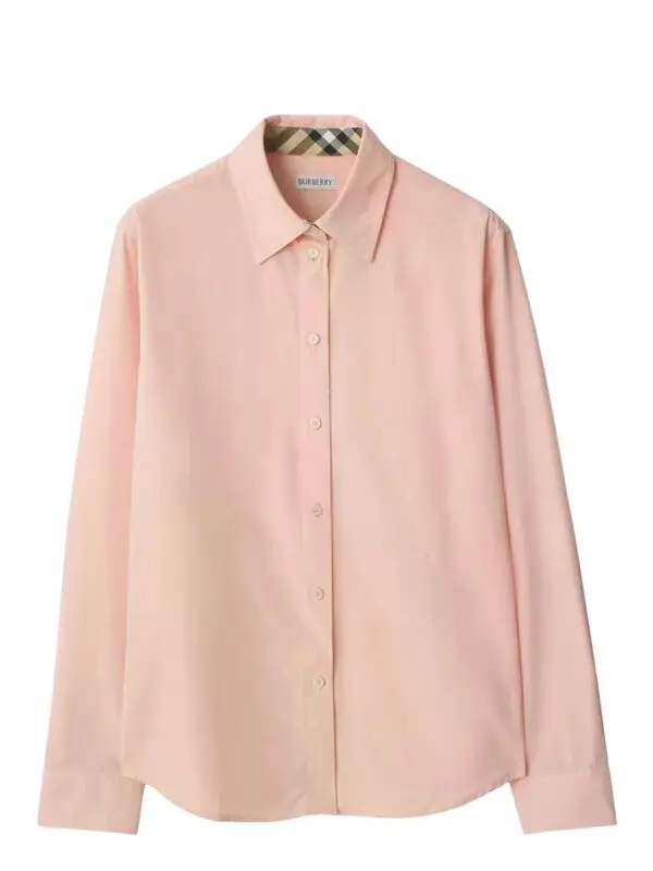 Burberry Poplin Cotton Shirt - Pink