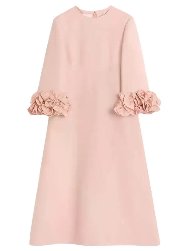 Valentino Garavani Crepe Couture Midi Dress - Pink