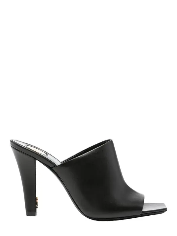 Saint Laurent Jill Leather Mules - Black