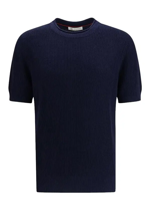 Brunello Cucinelli Knit Tee - Blue