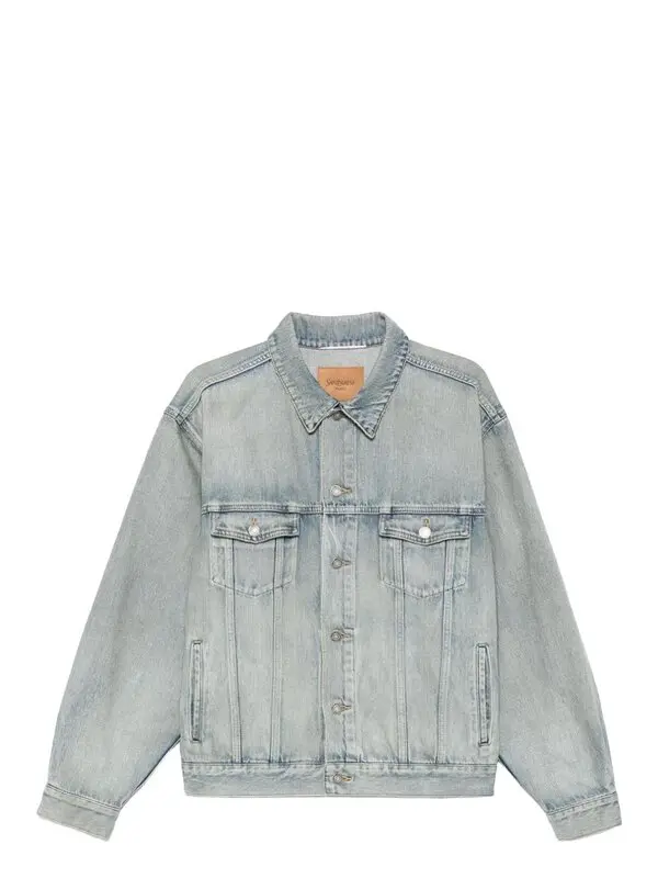 Saint Laurent Denim Trucker Jacket - Blue